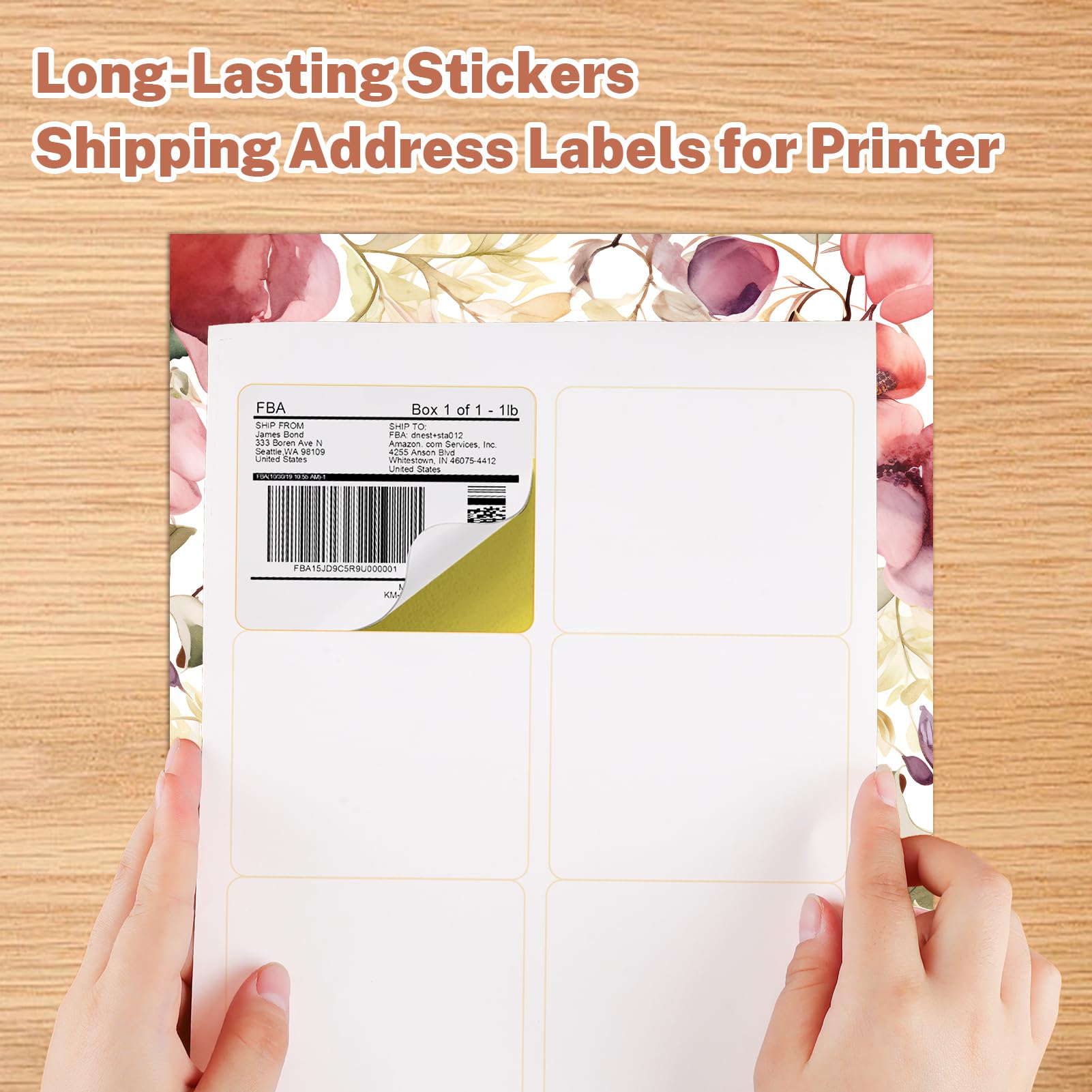 Snapklik.com : HABGP Shipping Address Labels, Matte Printable Address ...