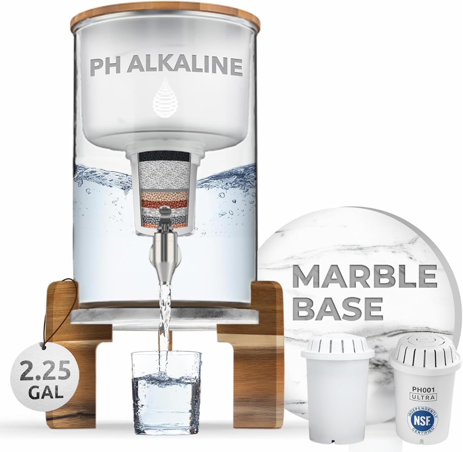 Amazon.com: Invigorated Water pH Recharge Glass Alkaline Water ...