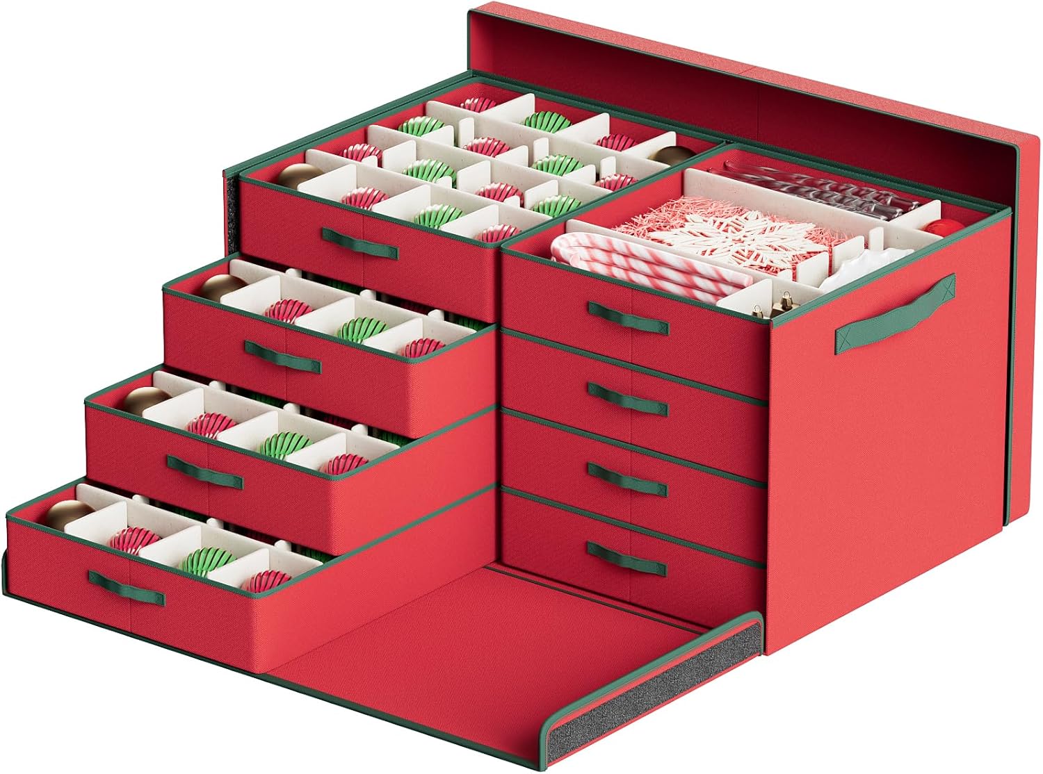 Amazon.com: Coonoor Christmas Ornament Storage - 128-3" Ornaments ...