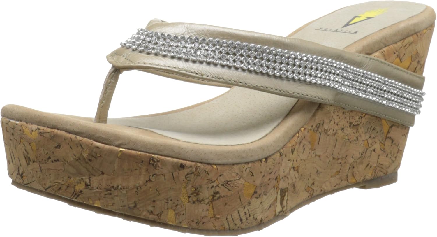 Amazon.com | Volatile Women's Kala Wedge Sandal,Champagne,9 B US ...