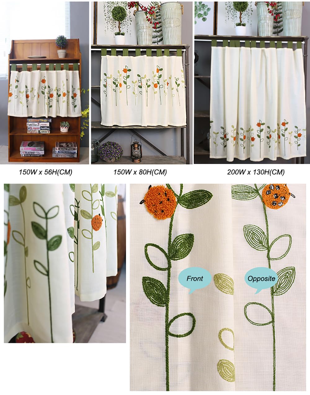 Cortinas De Cafe Campestre LNGFSH Cortinas De Café De Estilo