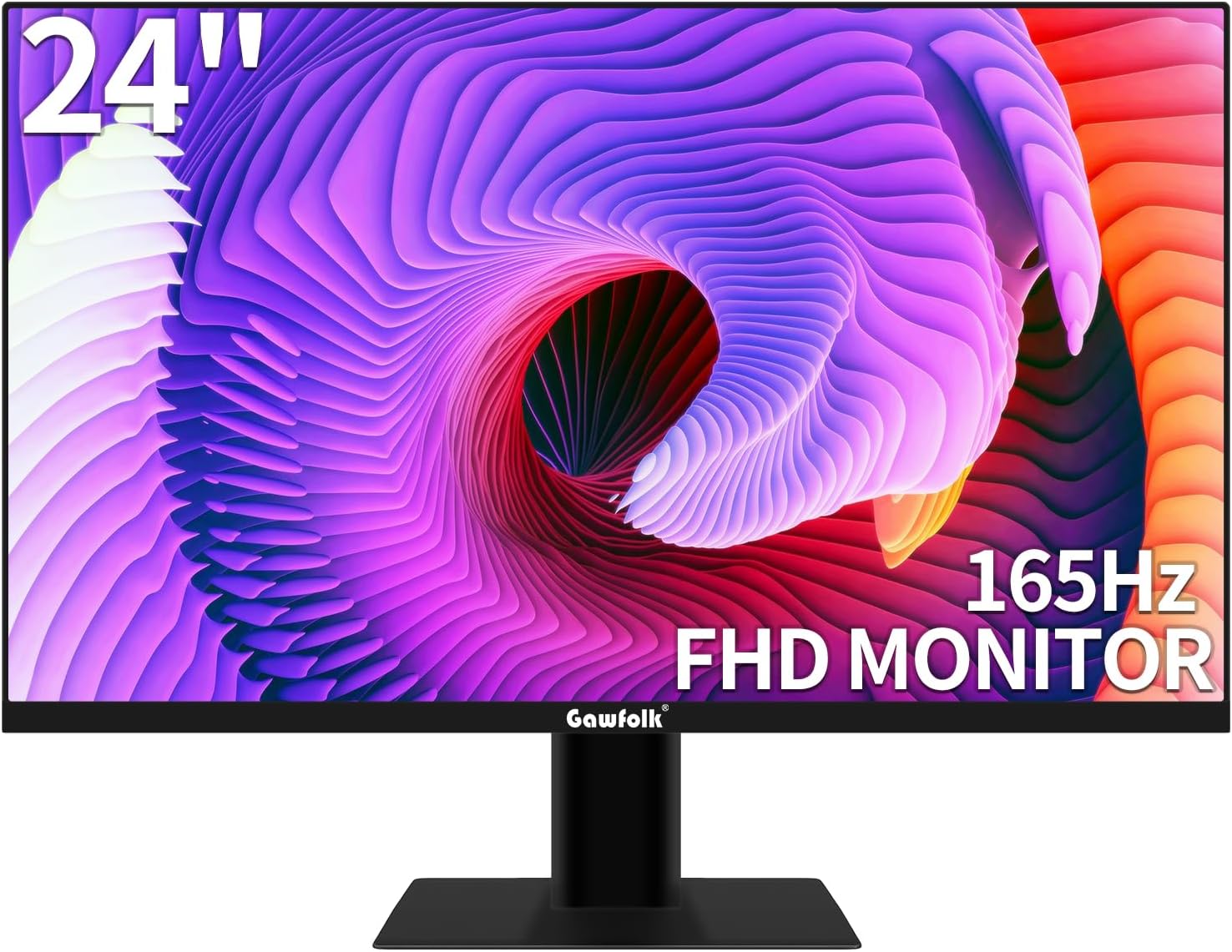Gawfolk Gaming Monitor 24 Zoll 144Hz/ 165Hz, PC Bildschirm Home Office ...