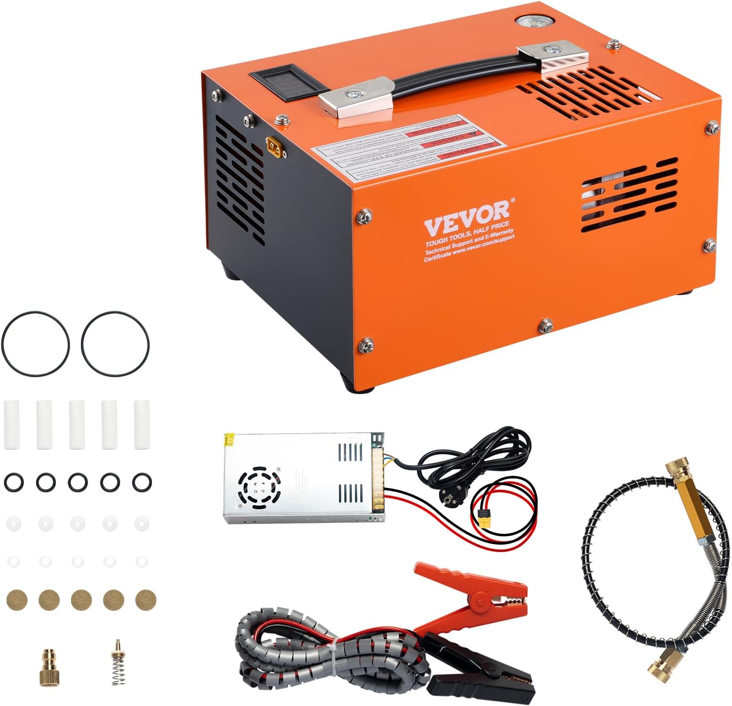 Amazon.com: VEVOR PCP Air Compressor, 4500PSI Portable PCP Compressor ...