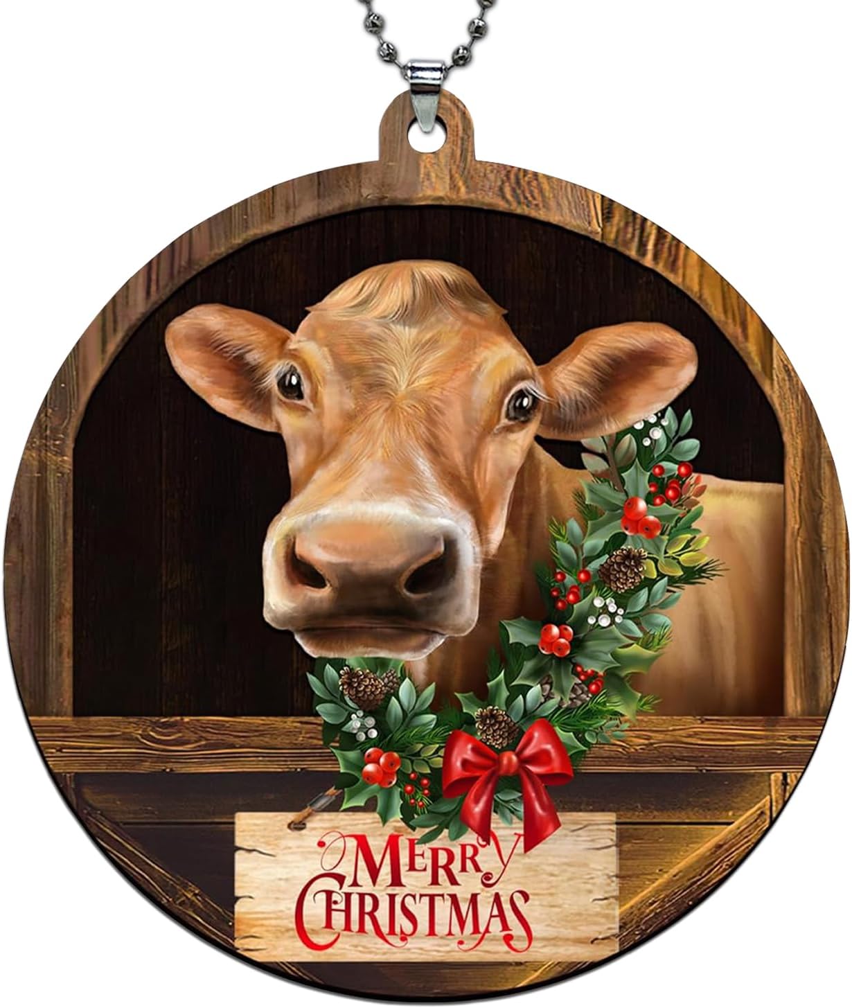 Amazon.com: Cow Christmas Ornaments 2025, Cow Ornaments for Christmas ...
