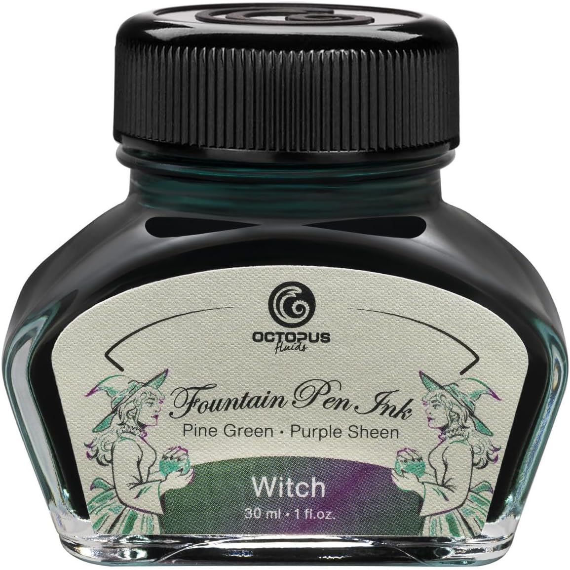 Amazon.com : Octopus Fluids Witch Sheen Ink 30ml Green Fountain Pen Ink ...