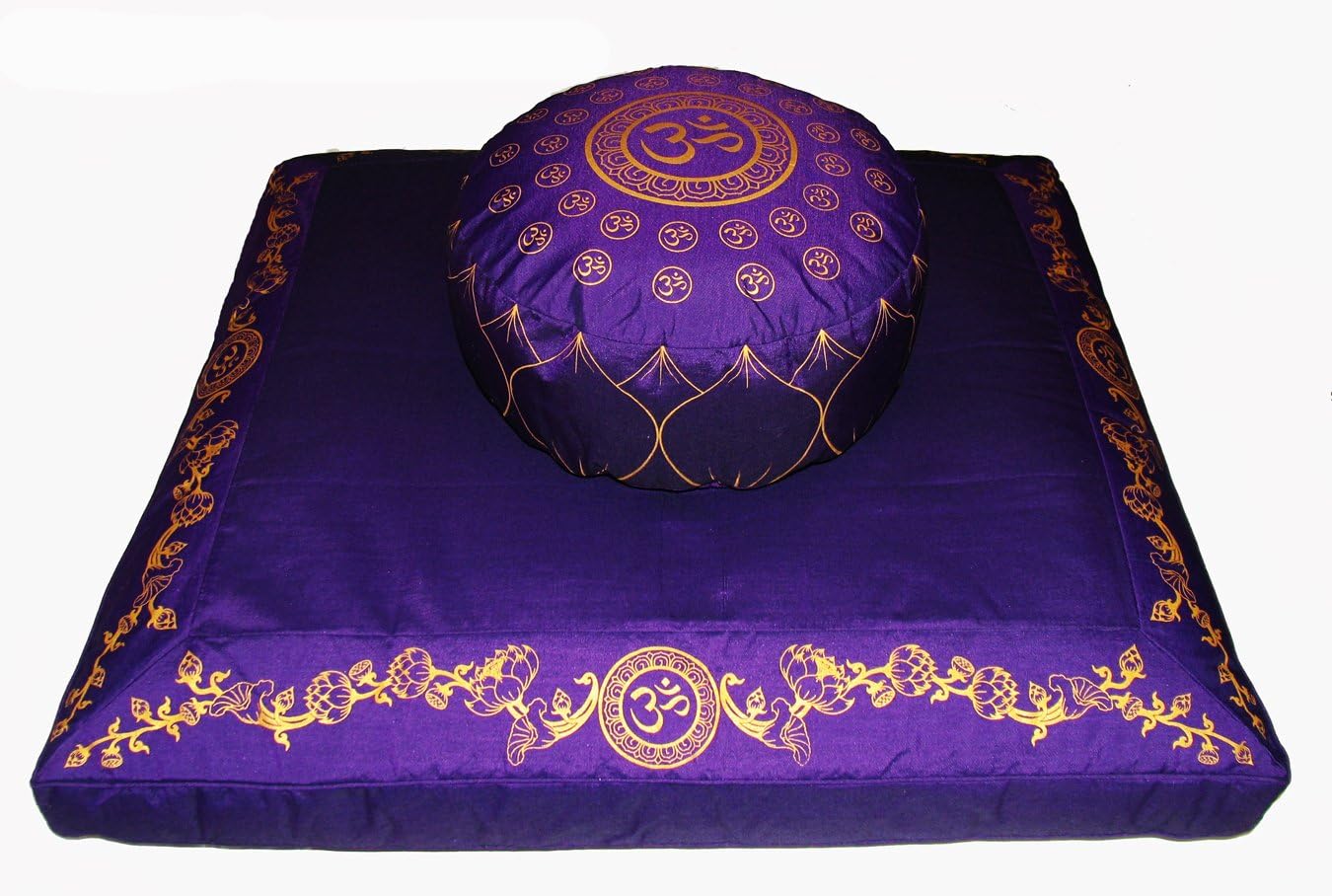 Amazon.com: Round Combination Zafu & Zabuton Meditation Cushion Set ...