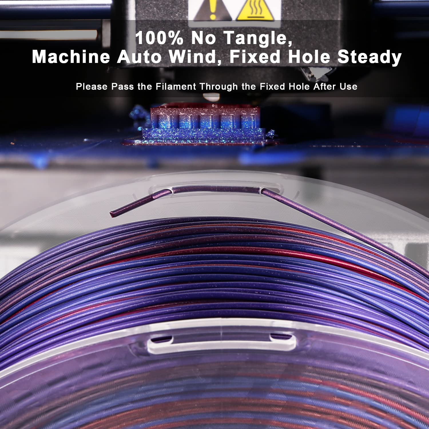 Snapklik.com : PLA 3D Printer Filament, PLA 1.75mm Silk Shiny Gradient ...