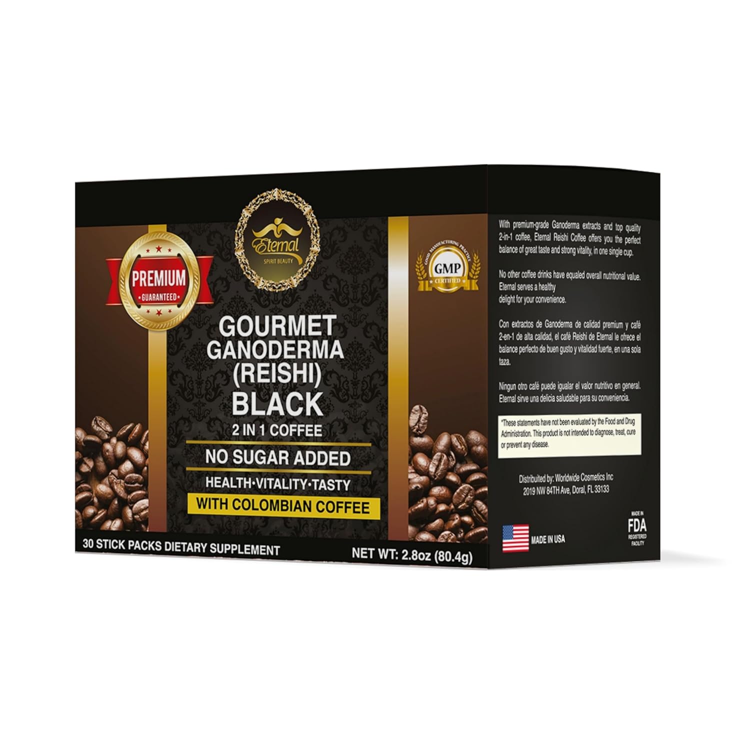 Amazon.com : Eternal Spirit Beauty Colombian Black Coffee Singles ...