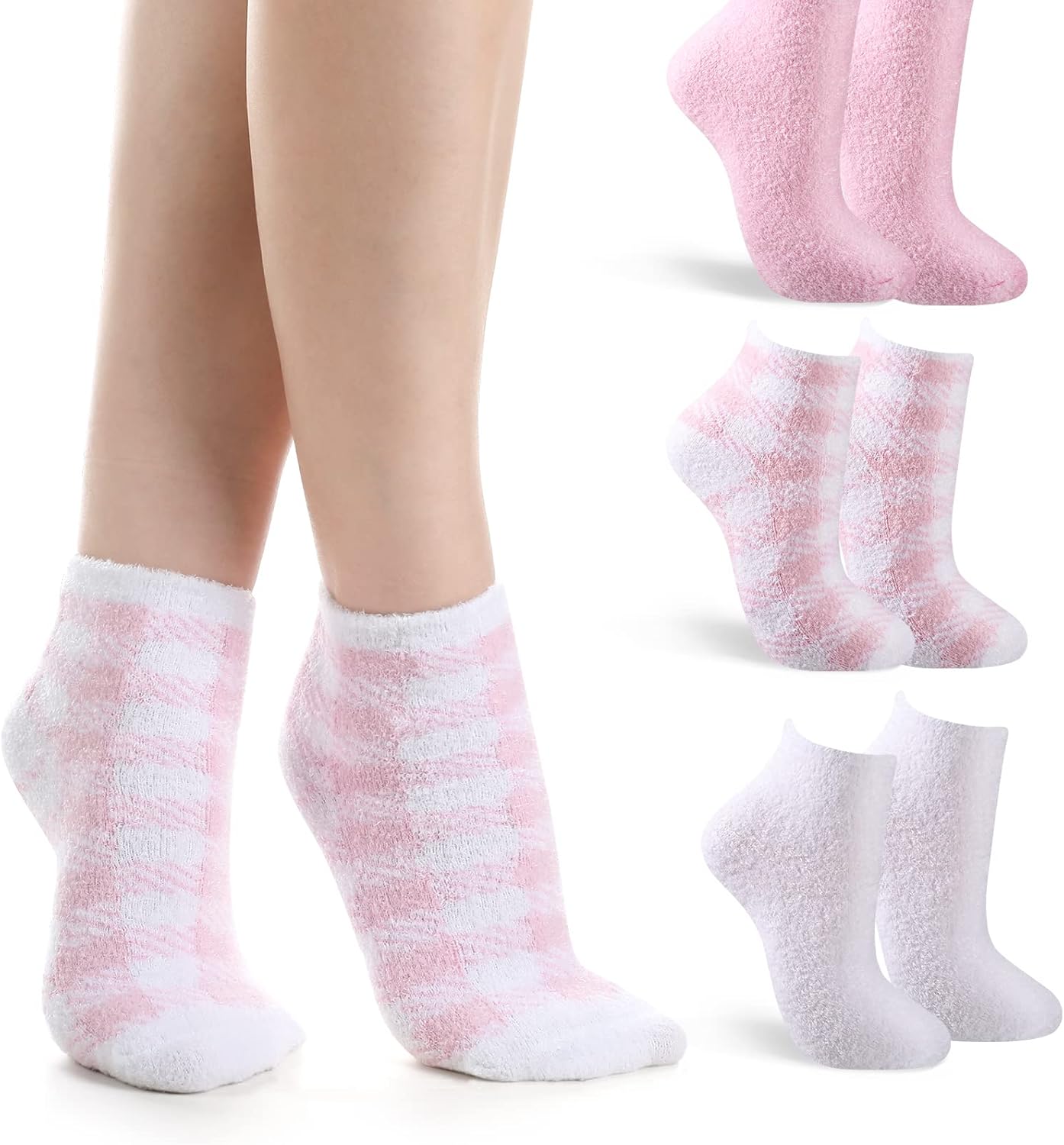 Amazon.com : HooLing 3 Pairs Aloe Socks Moisturizing Spa Socks Aloe ...