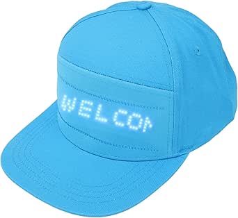 Amazon.com: Pure Color LED Display , LED Sign Hat with Removable LED ...