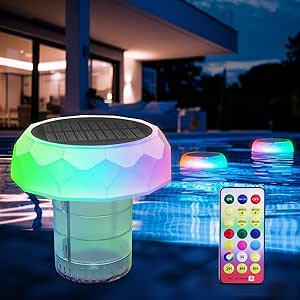 Amazon.com : BASON LIGHTING Solar Powered Floating Pool Light with ...