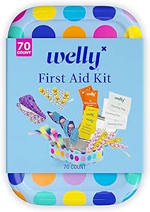 Amazon.com: Welly First Aid Kit - Adhesive Bandages in Flexible Fabric and Waterproof, Singe Use ...
