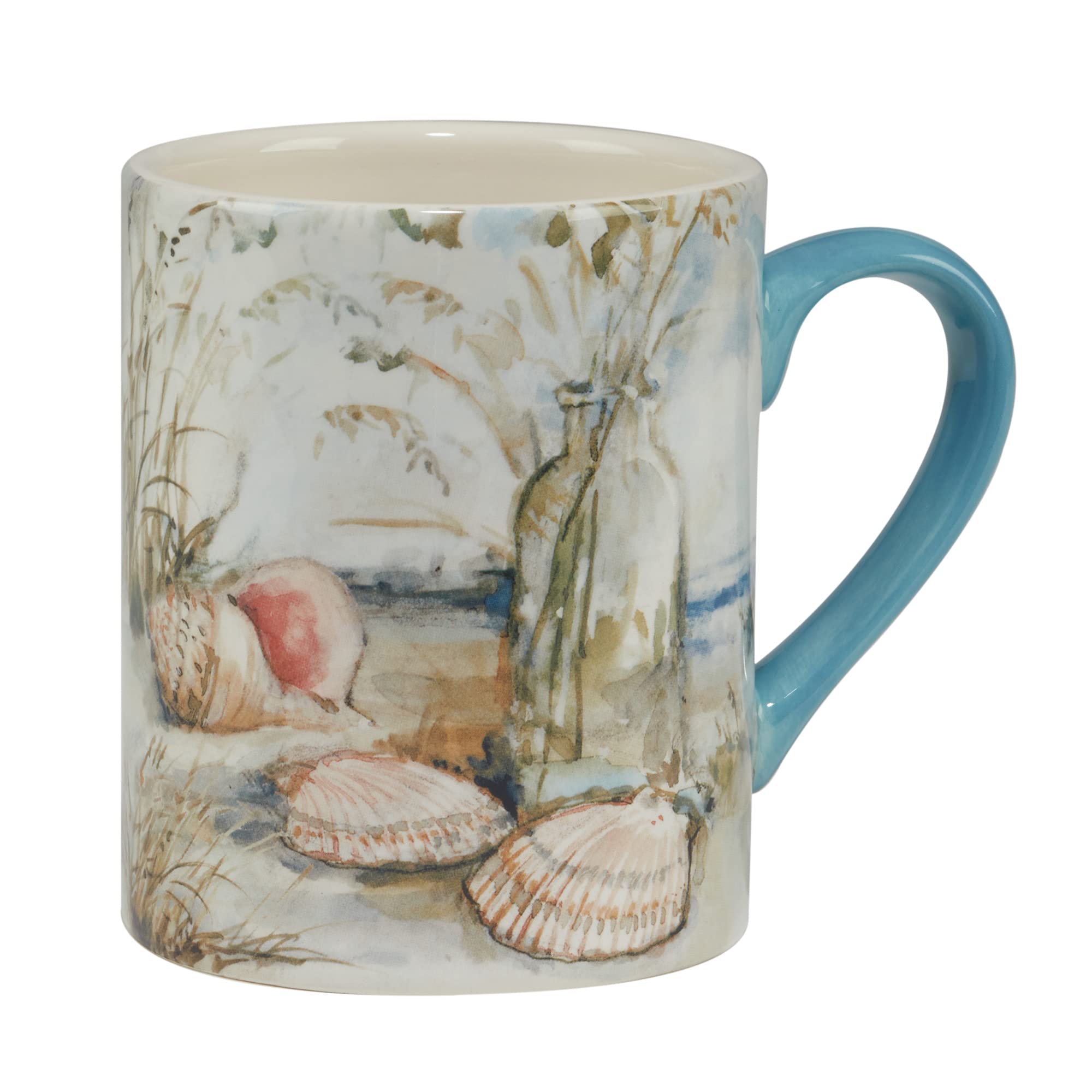 Snapklik.com : Coastal Landscape 16 Oz Ceramic Mugs Set Of 4 Assorted ...