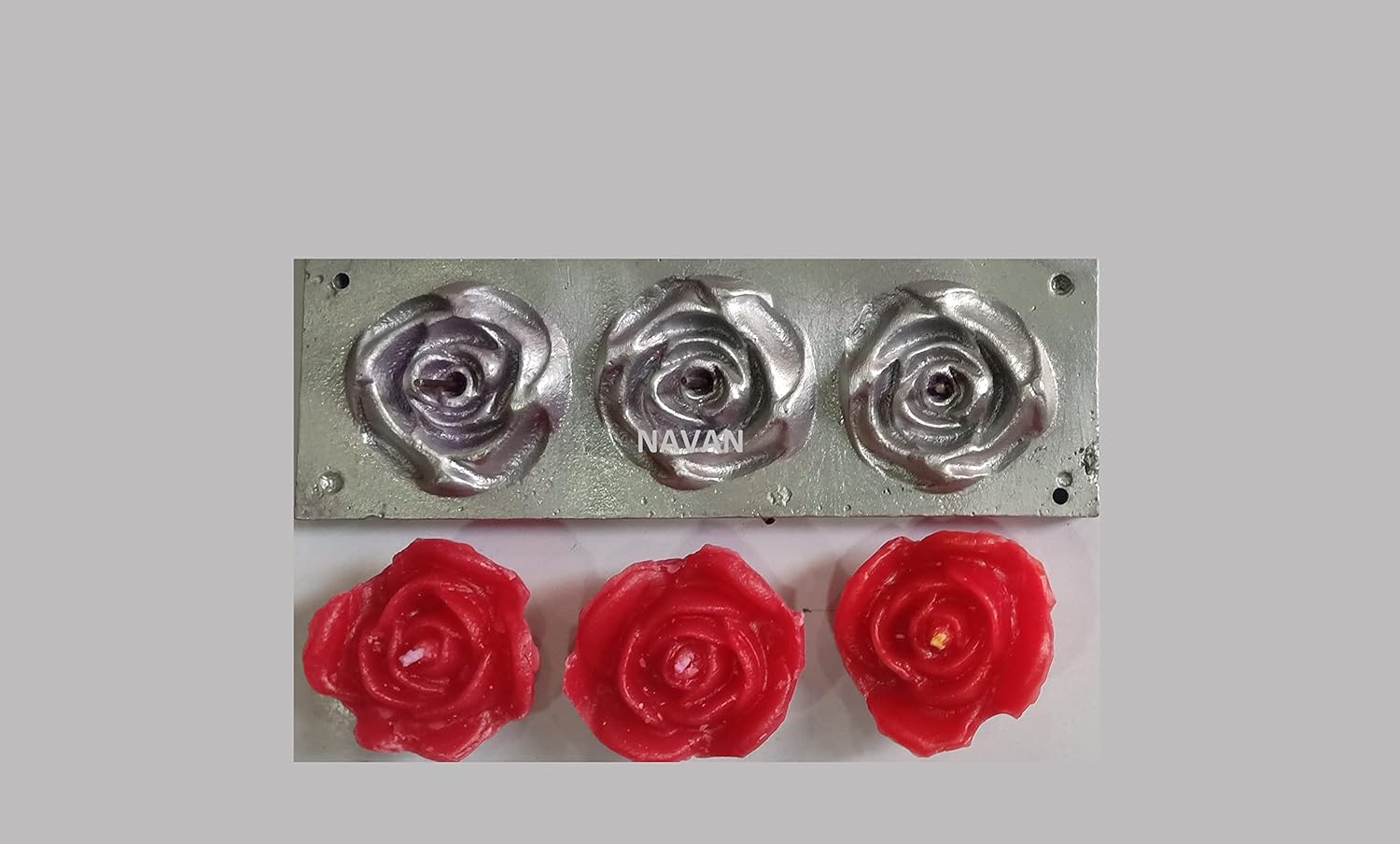 NAVAN®- Wax Rose Candle Mold, Rose Candle Making Mold, Fancy Candle ...