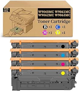 Amazon.com: W9060MC W9061MC W9062MC W9063MC Toner Cartridge for HP ...
