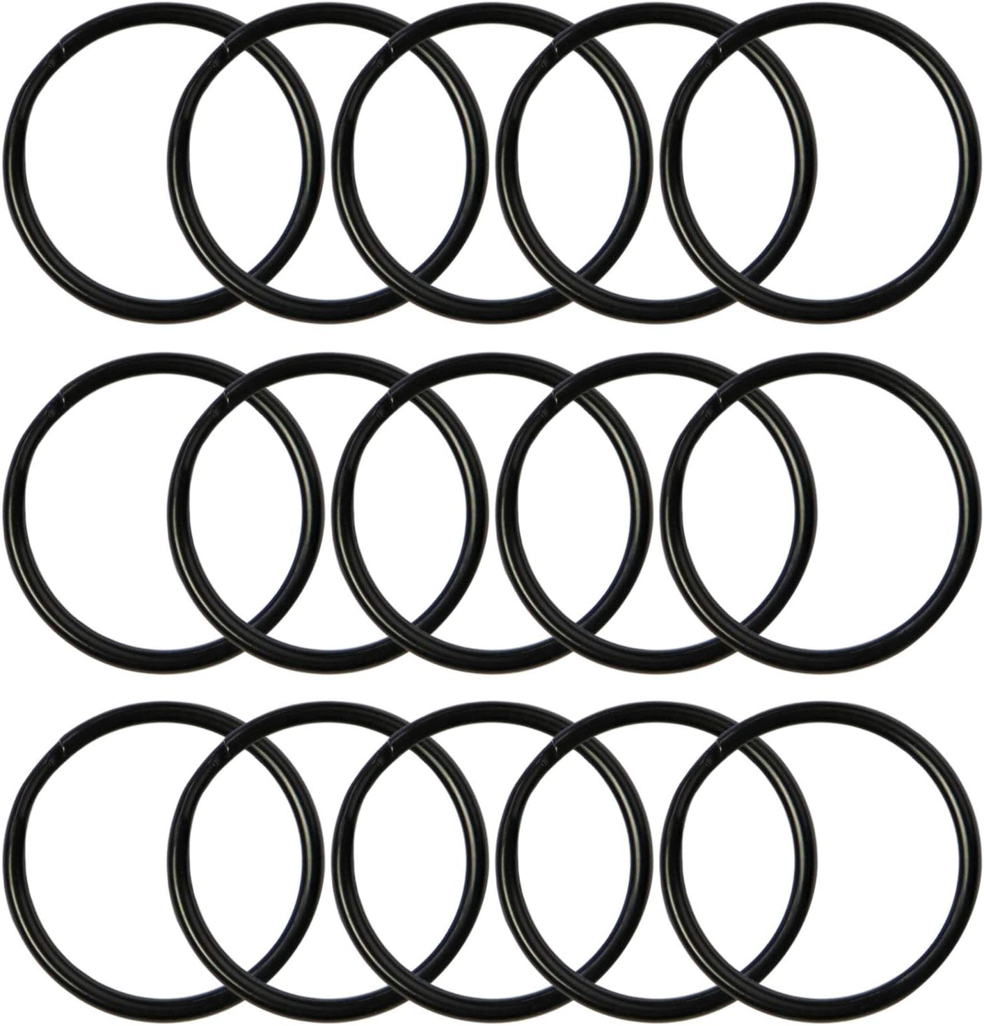 Amazon.com: Nicunom 100pcs Key Rings 1 inch/25mm Metal Flat Split Key ...