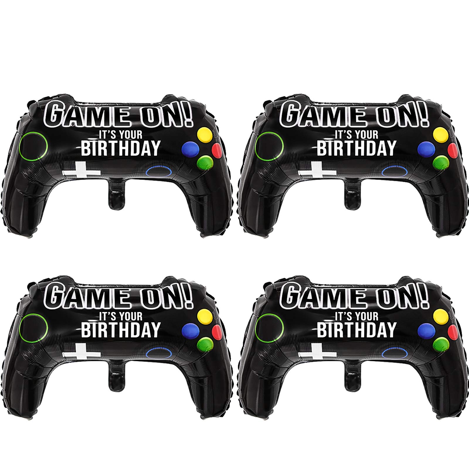 Amazon.com: 4 Packs Video Game Party Balloon Gamer Balloons 23.6 x 15.7 ...