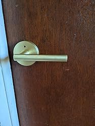 goldenwarm Gold Interior Door Handles, Brushed Gold Privacy Lever Door ...