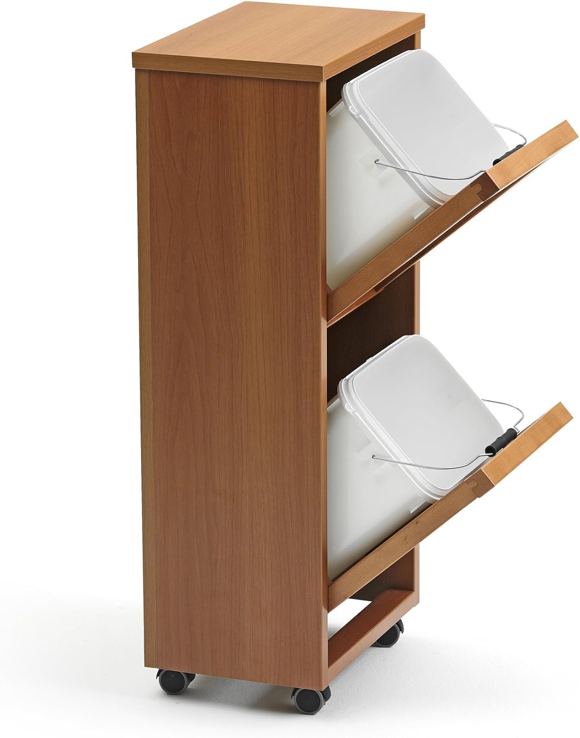 Arredamenti Italia ARREDAMENTIITALIA Mülltrennsystem Madera 2, Holz - 2 ...