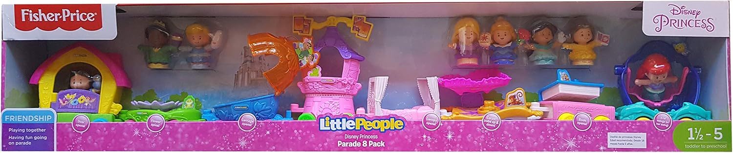 Little People Desfile de Princesas Disney Parade 8 Pack : Amazon.com.mx ...