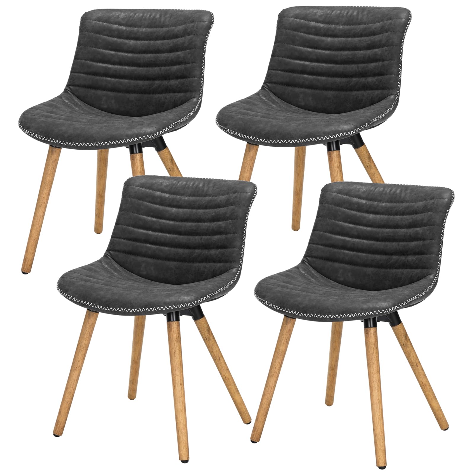Amazon.com - Chairelax Side Chair Dining Chair Set of 4 with Solid Wood ...