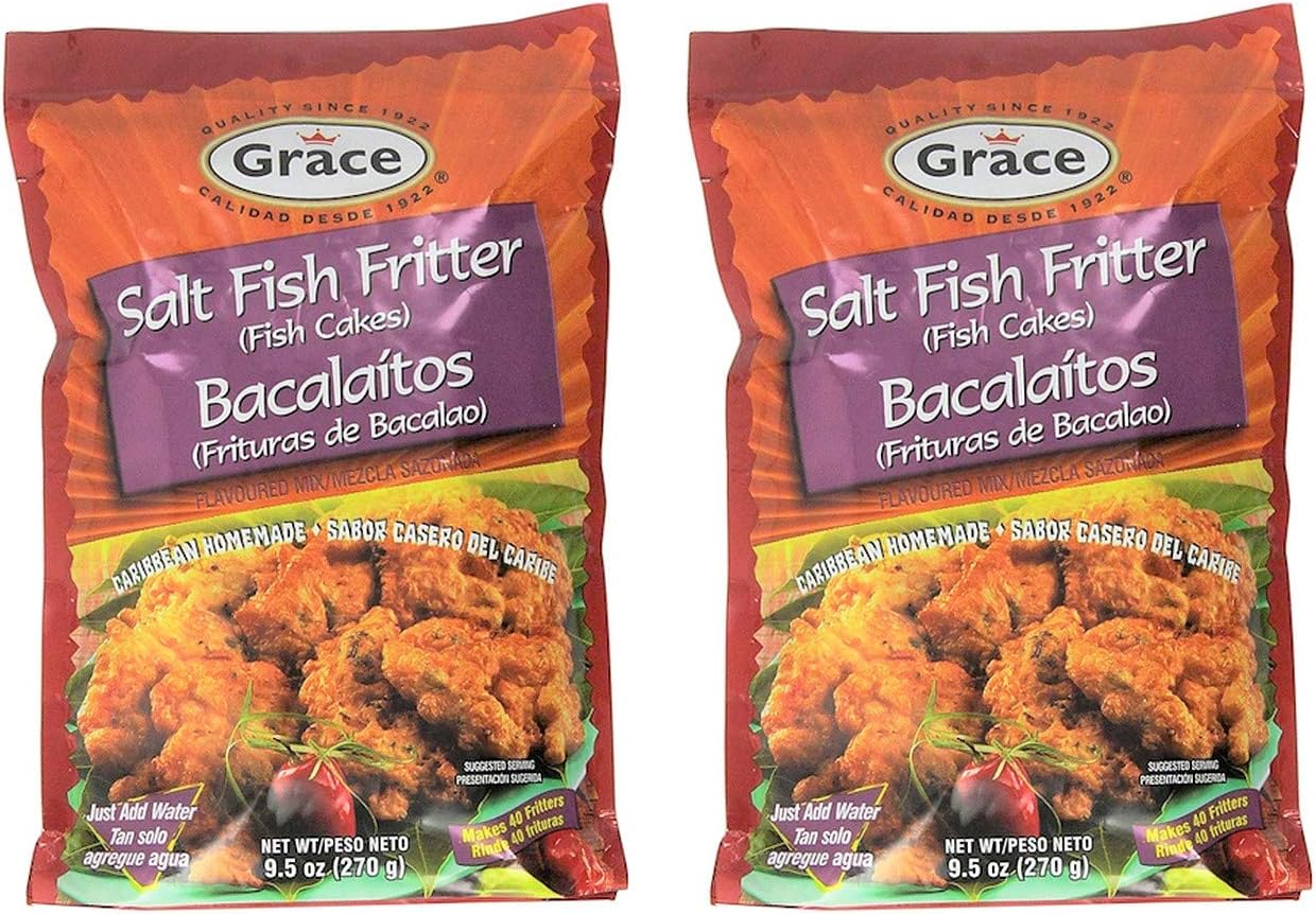 Amazon.com : Grace Salt Fish Fritter Mix (Pack of 2) : Grocery ...