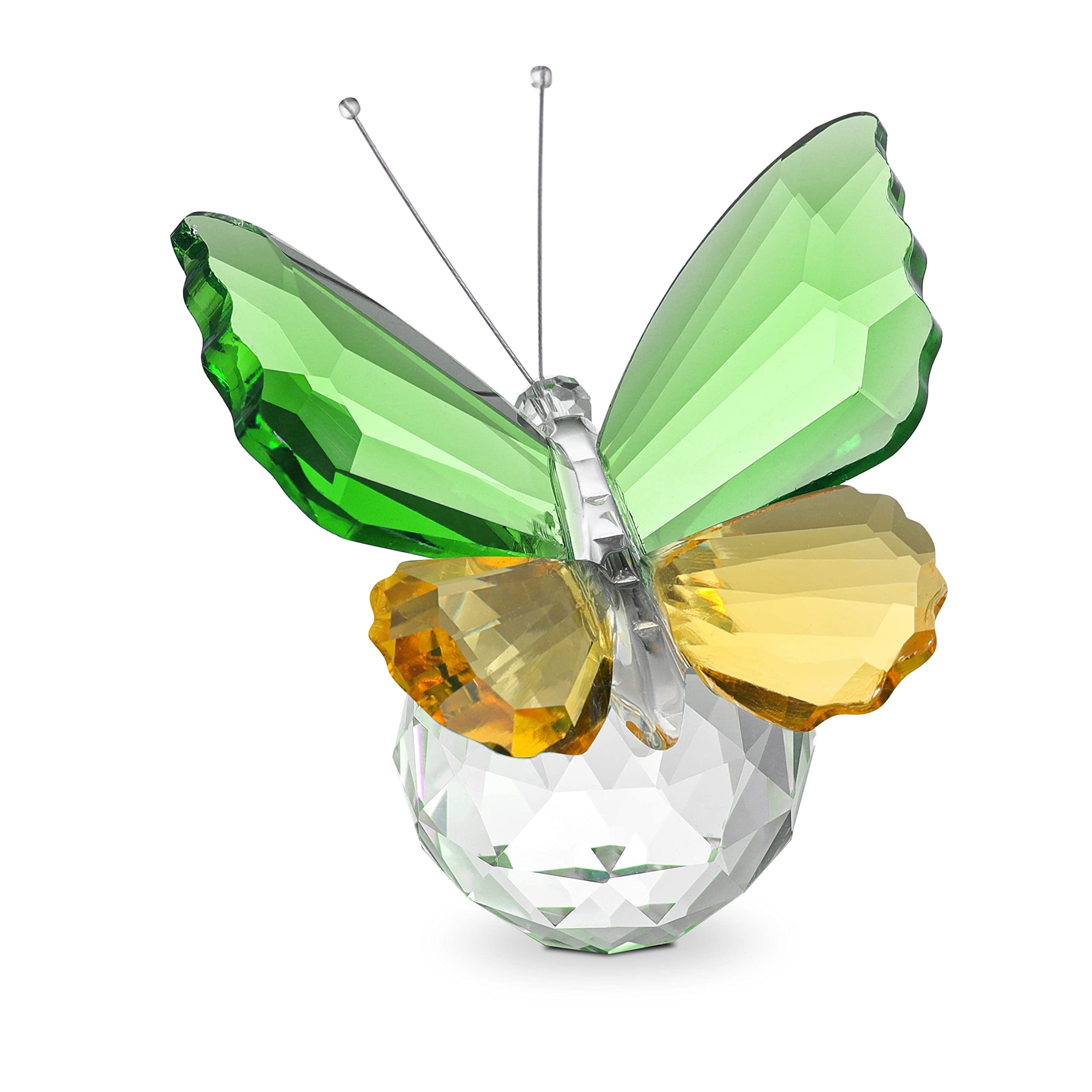 Amazon.com: LONGSHENG - SINCE 2001 - Crystal Butterfly Figurines Flying ...