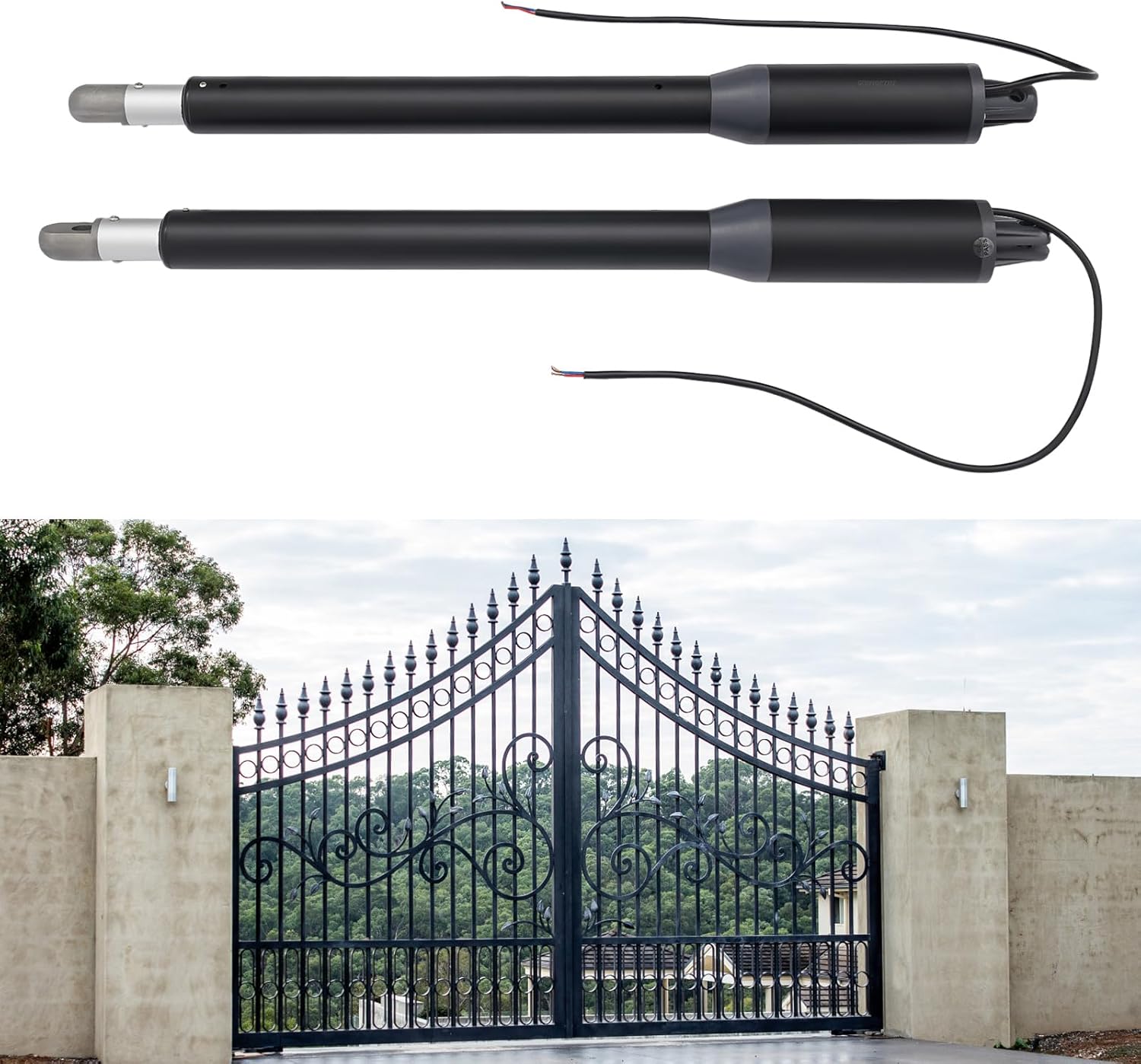 Amazon.com: Automatic Gate Opener with Remote Complete Kit for Swing ...
