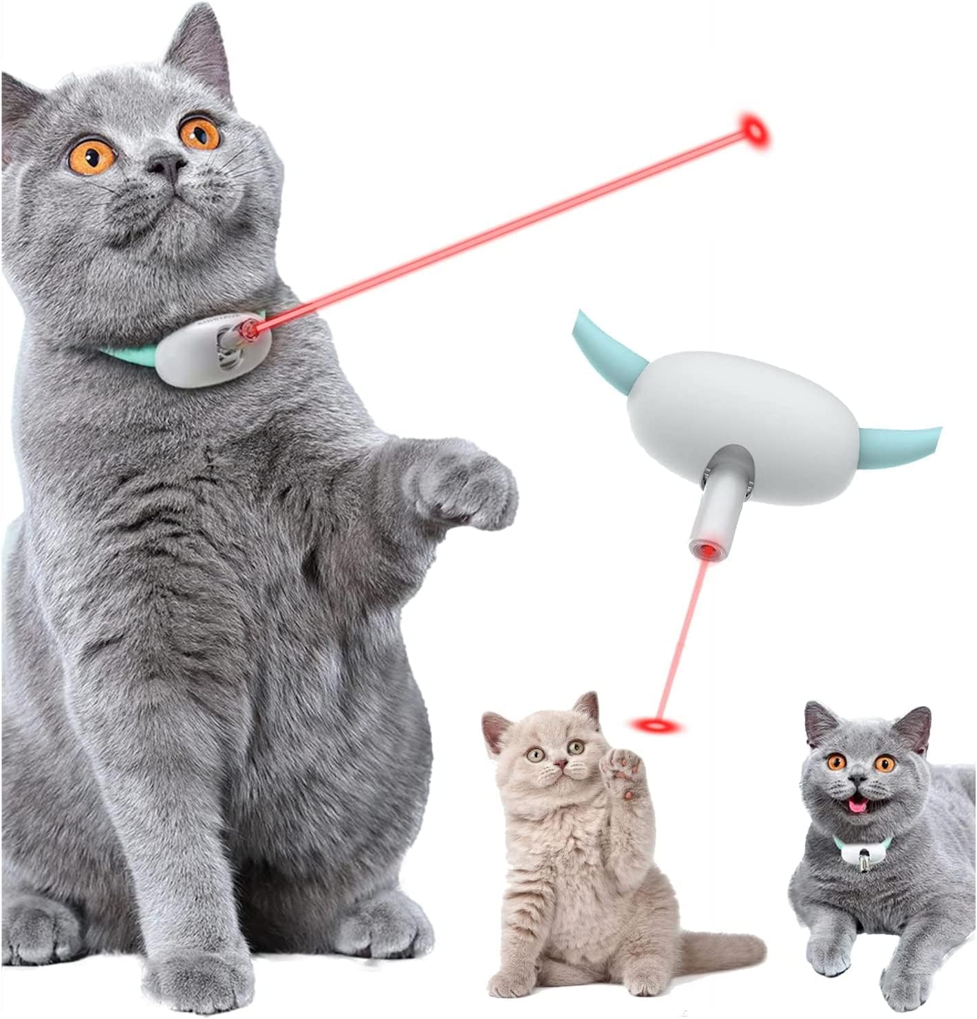 Amazon | Electric Smart Amusing Collar for Kitten, USB Rechargeable Cat ...