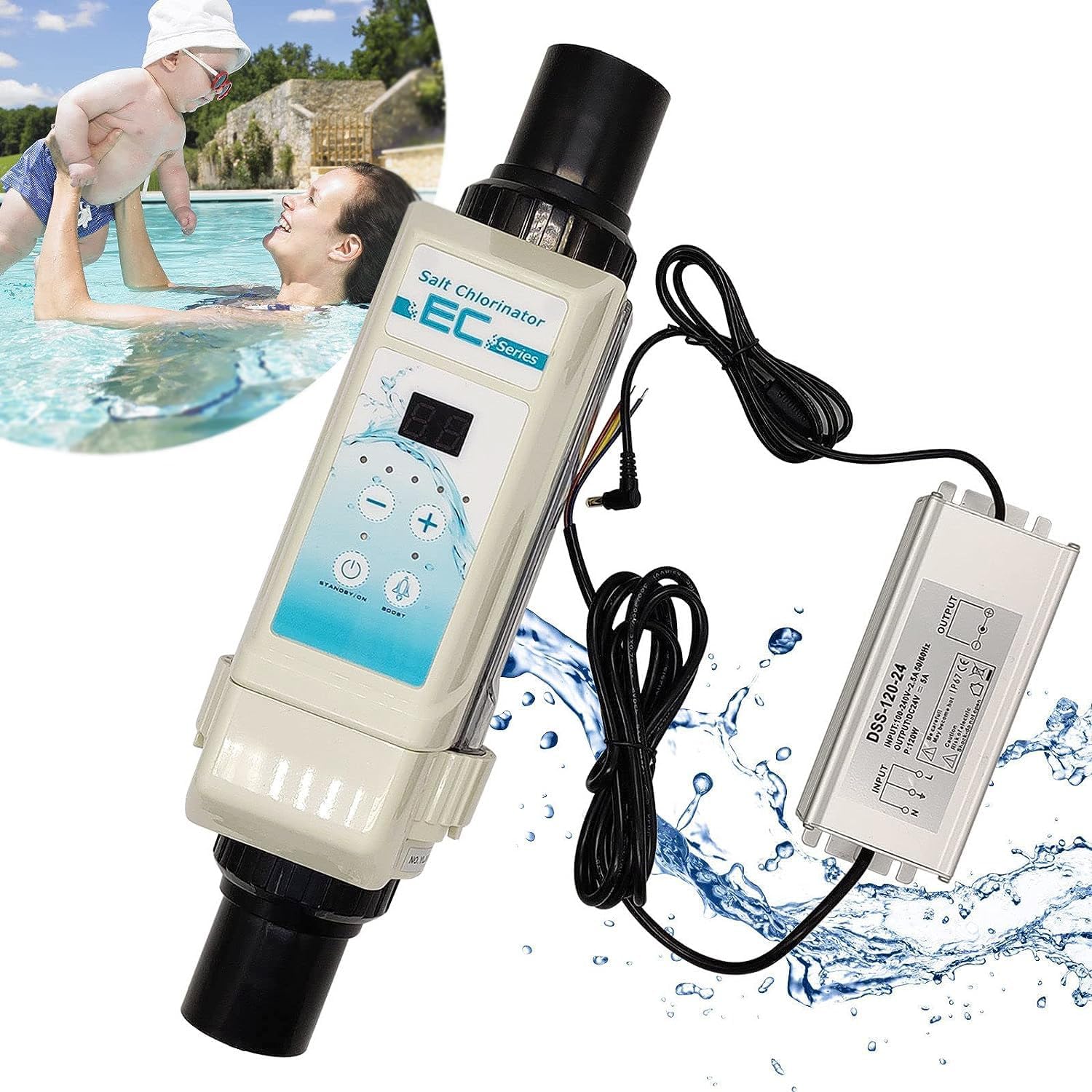 RETRIN Saltwater Chlorinator,Saltwater Pool System,Electrolytic Salt ...