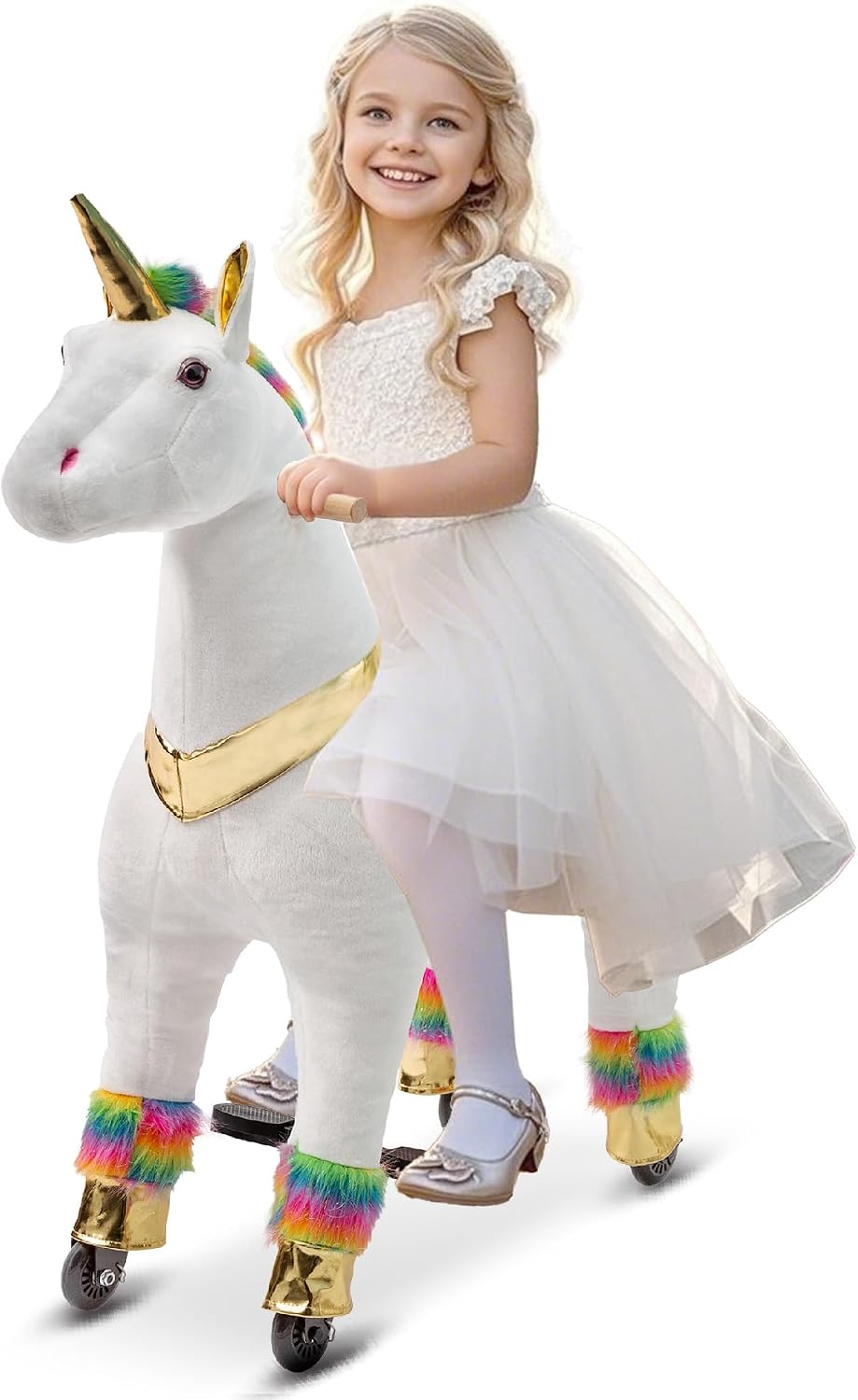 Ride on Unicorn, Cuoote Ride on Toys with Mechanical Walking Action ...