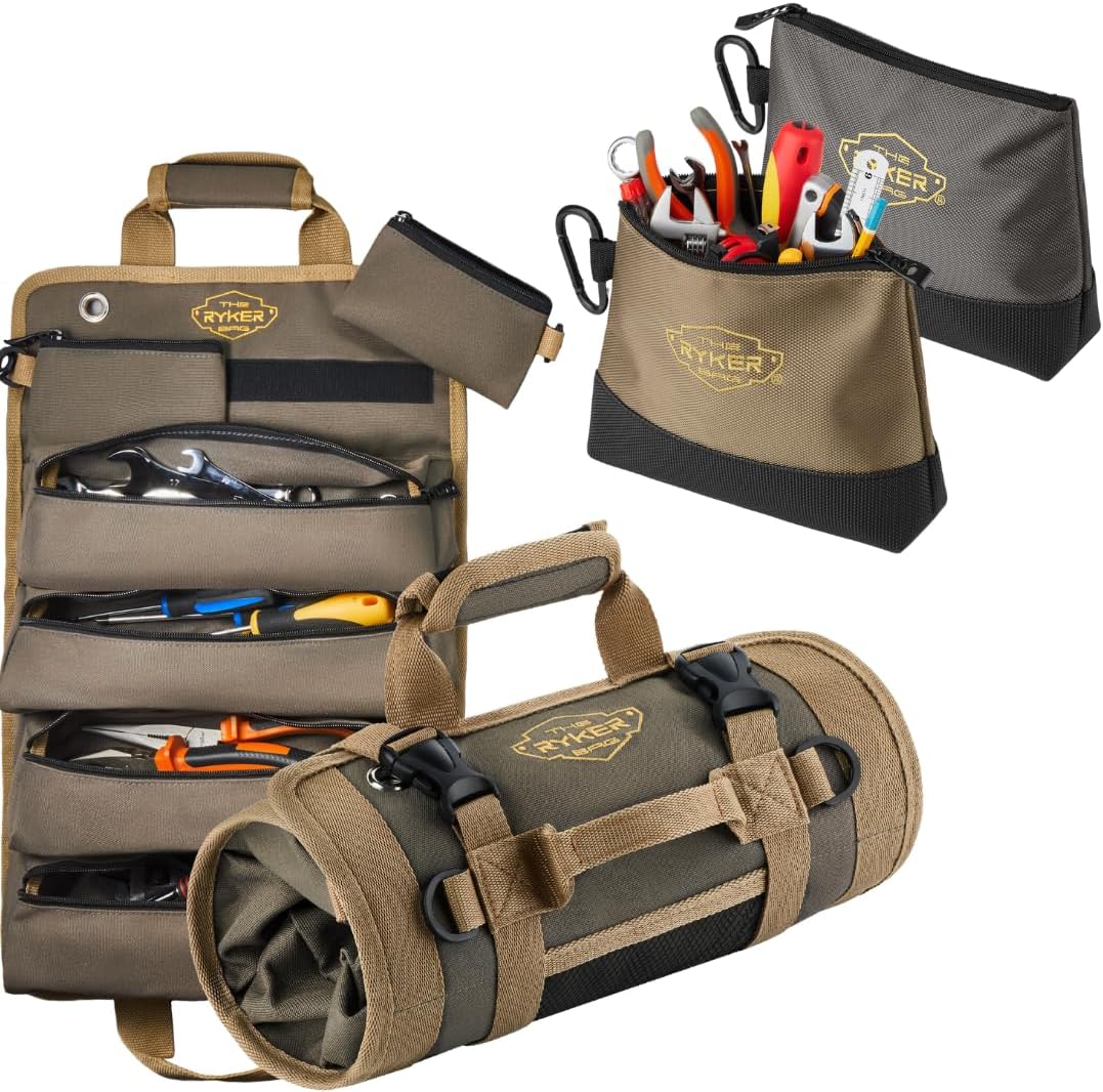 The Ryker Bag Tool Organizer Bag Original Tool Roll Up Bag w/Detachable ...