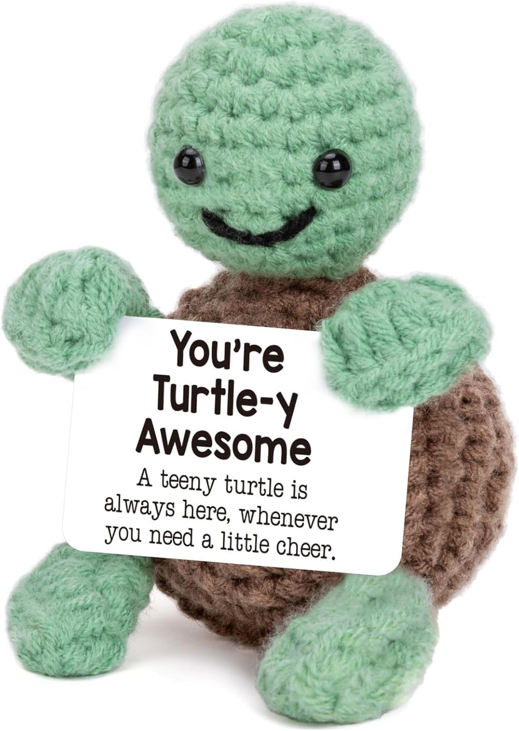 Mini Funny Positive Turtle Gifts, Small Handmade Crochet Animals Cute ...