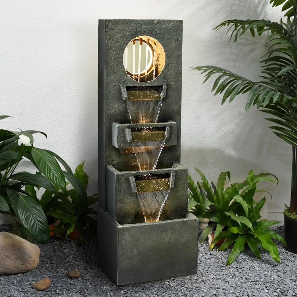 Amazon.com : Alpine Corporation MLT156 Indoor/Outdoor Glass Panel ...