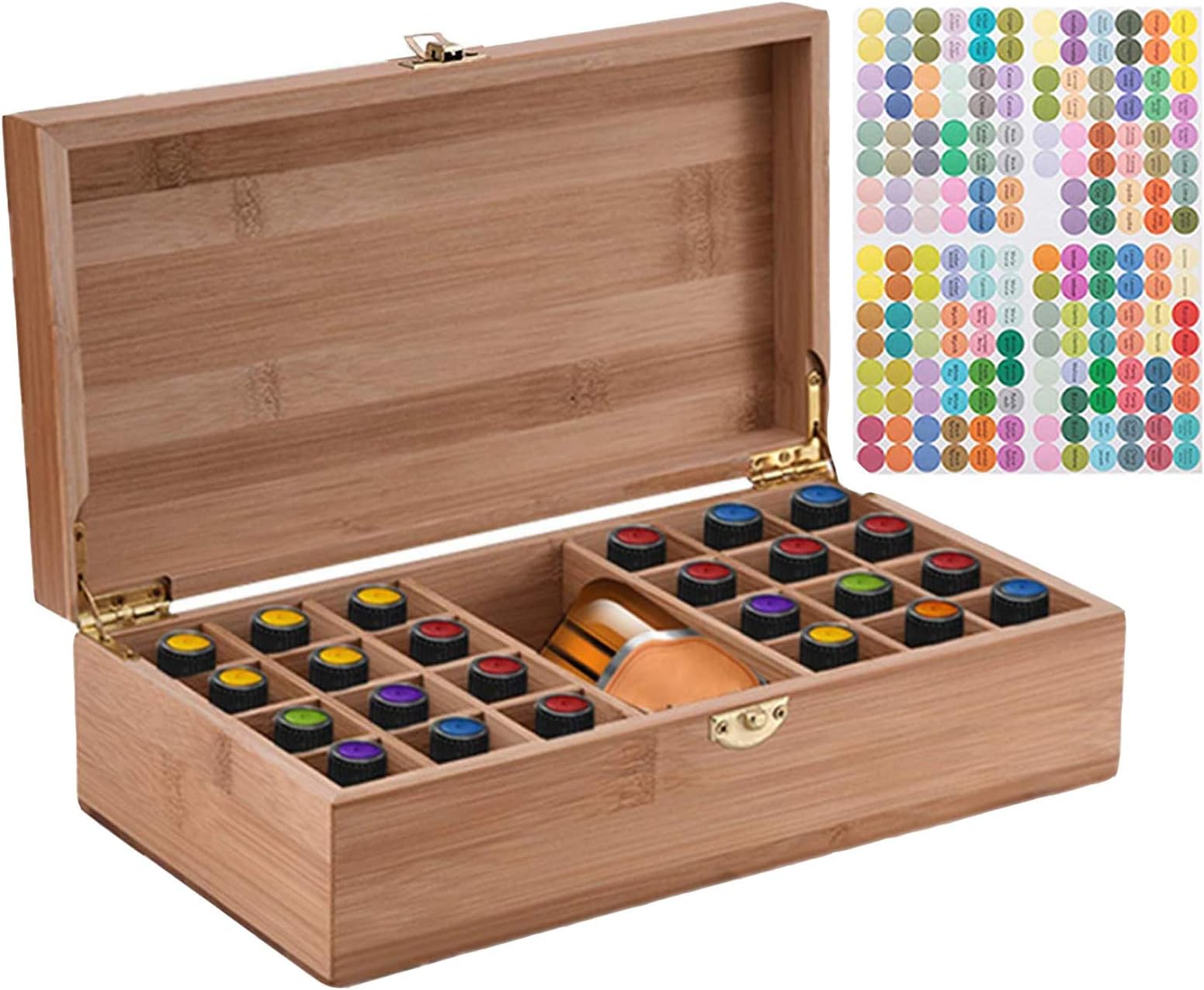 RoseFlower Wooden Essential Oil Storage Box Home Fragrance Carrier Case ...