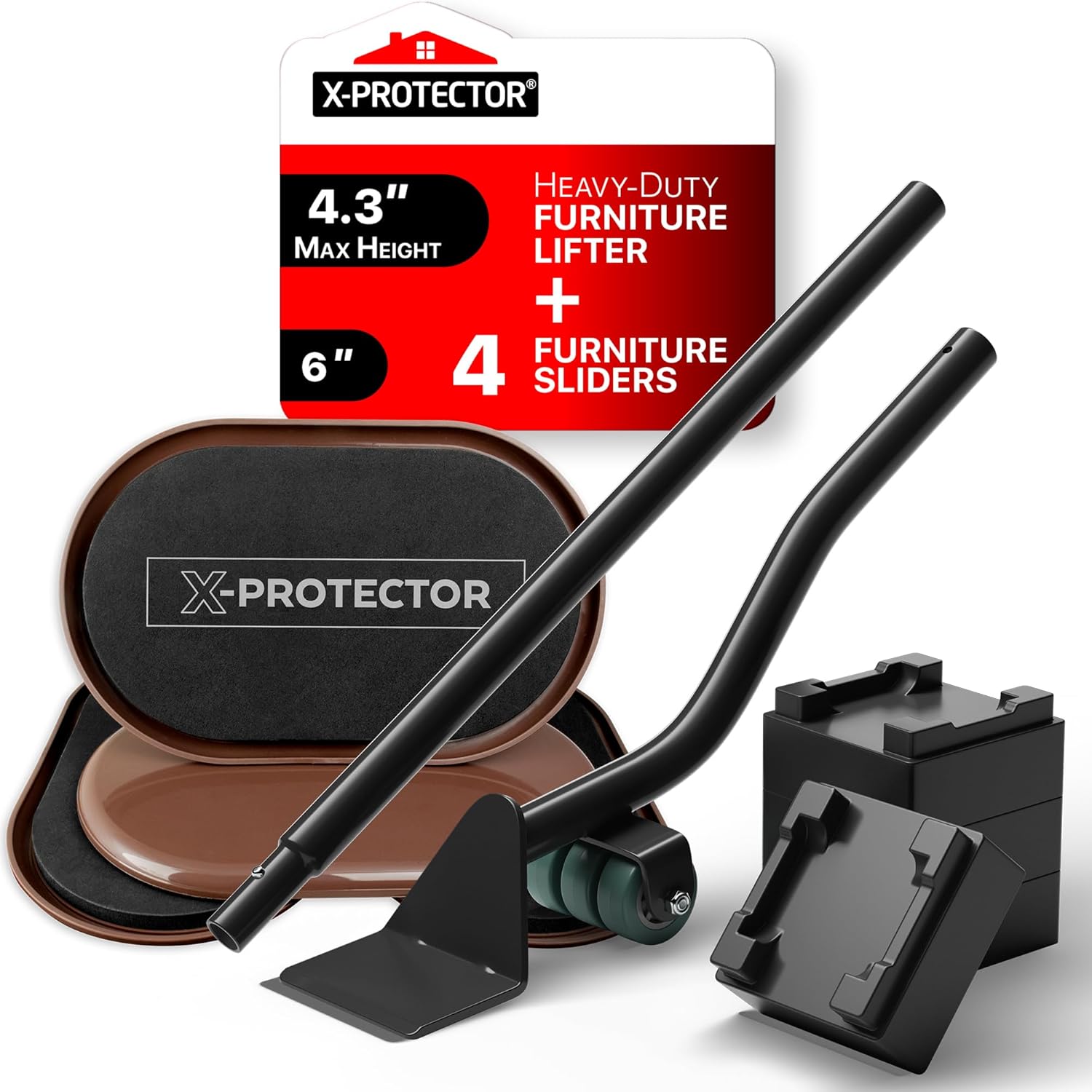 Amazon.com: Furniture Sliders for Carpet & Furniture Lifter - 4 PCS 6 ...