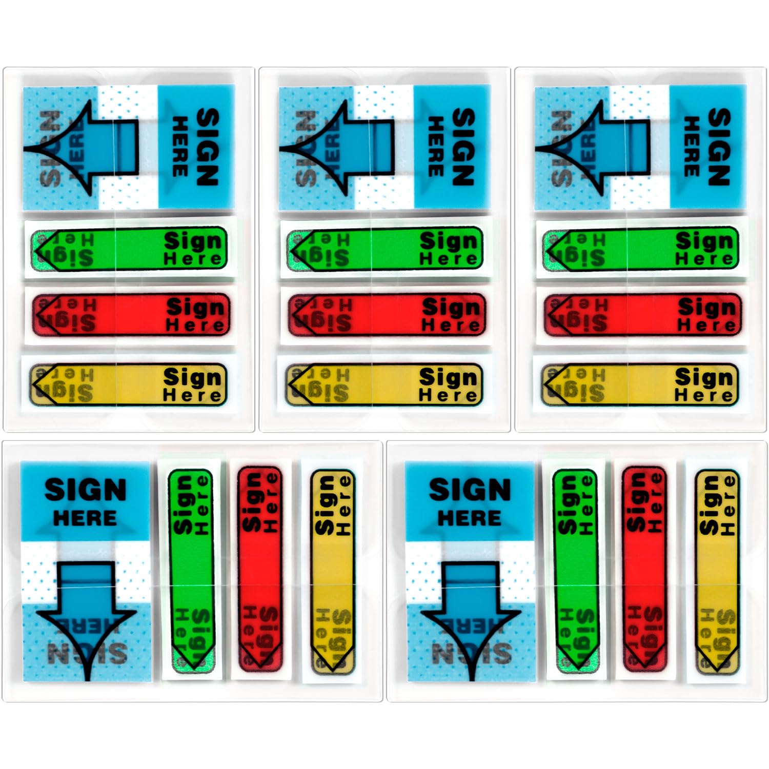 Amazon.com : 500pcs Sign Here Tabs, Sign Here Flags Adhesive Sign Here ...
