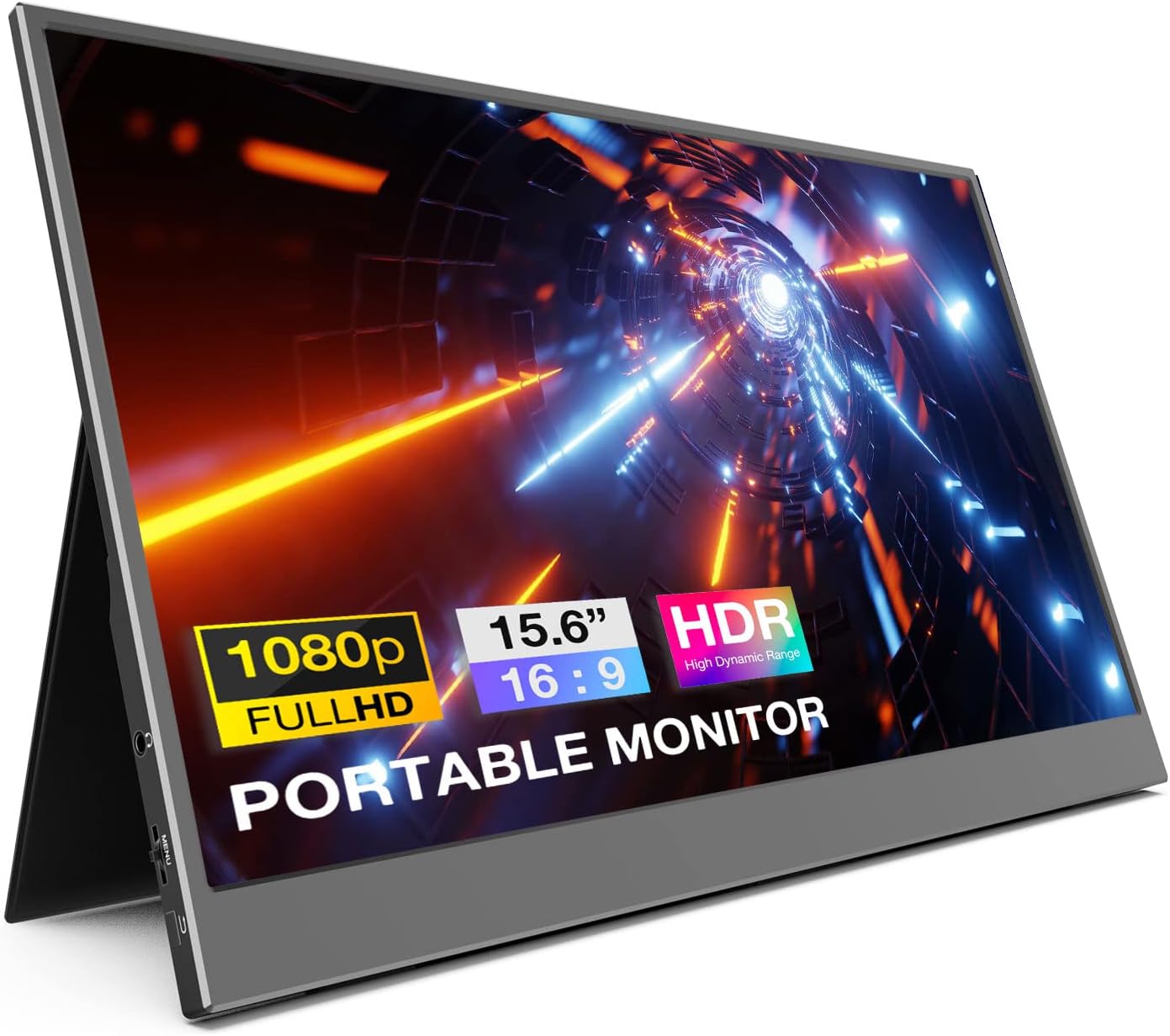 Amazon.com: LAEFLAEK Portable Monitor 15.6", Portable Travel Monitor ...