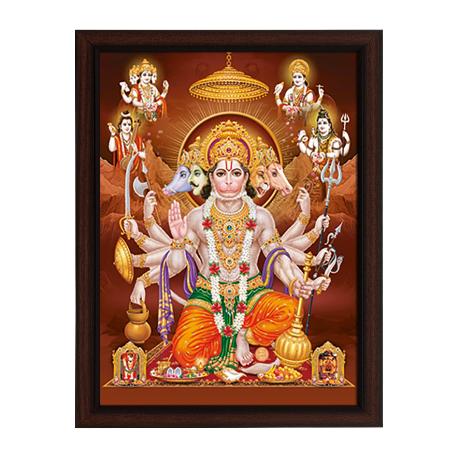 Masstone Panchmukhi Hanuman for Door Entrance | Vastu Wall Painting ...