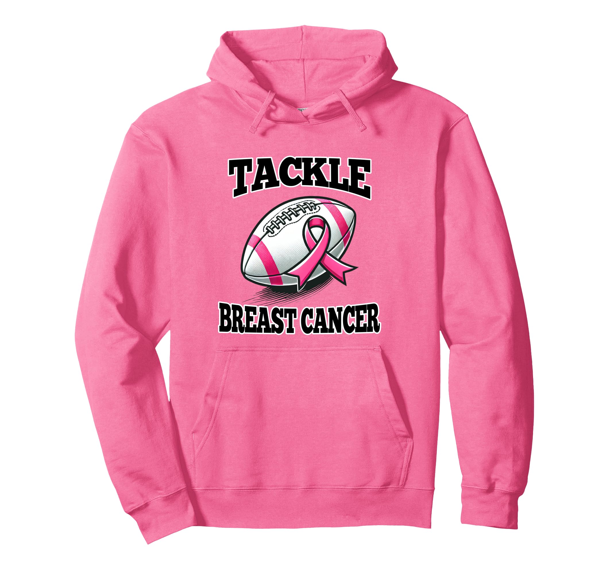 Amazon.com: Tackle Breast Cancer Football Awareness Pink Pullover ...