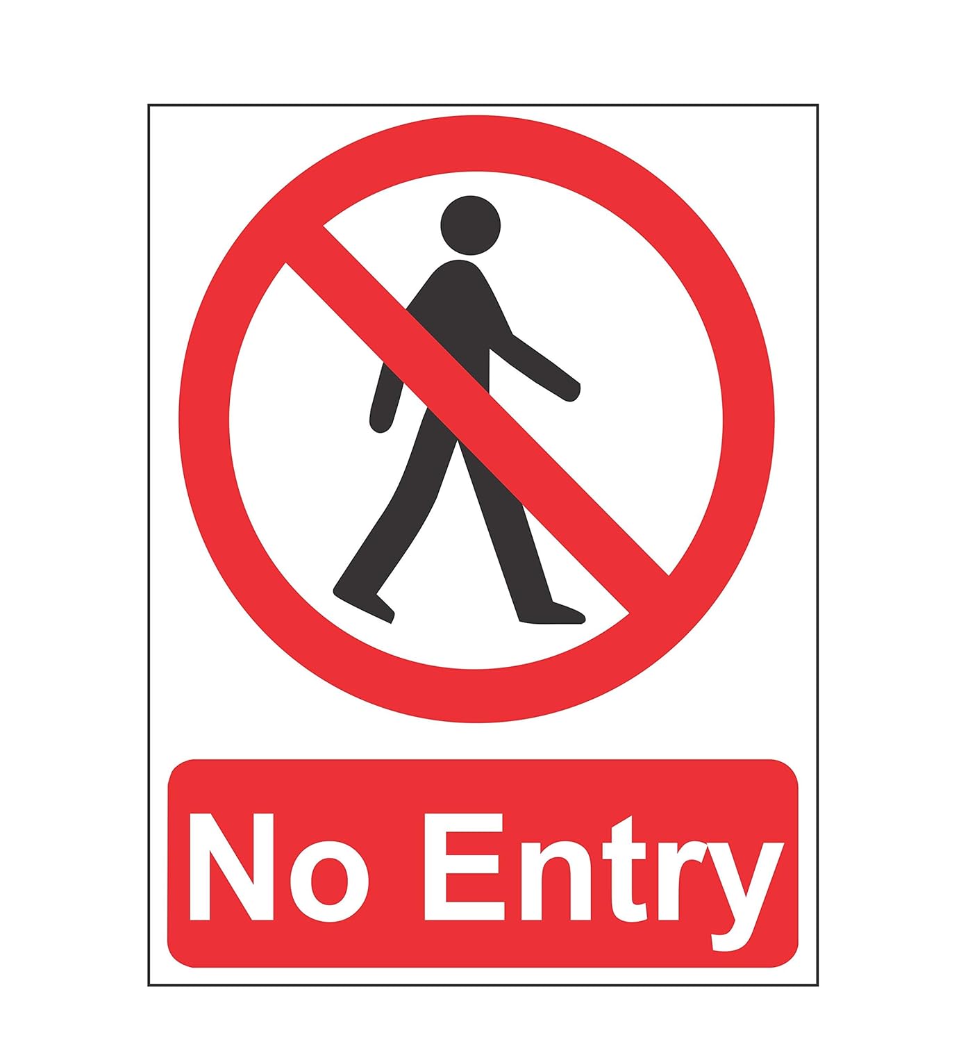 Buy Asmi Collections Self Adhesive Wall Stickers No Entry Sign Online ...