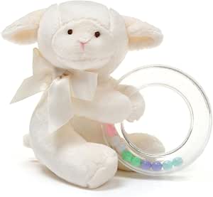 Bearington Collection Baby Lamby Plush Stuffed Animal Cream Lamb Shaker ...