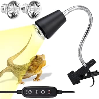Amazon.com : Reptile Heat Lamp,UVA/UVB Reptile Light, Turtle Heating ...