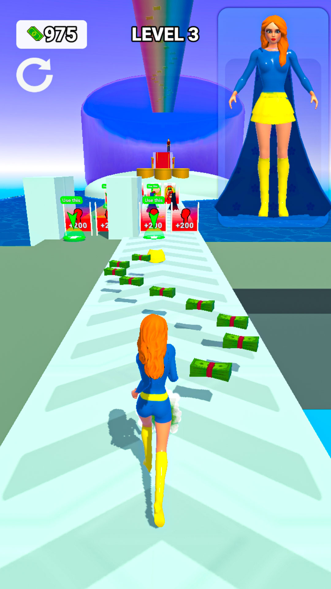 Make Girlfriend Queen, Dress Up Race & Build Run Game, Catwalk Fashion ...