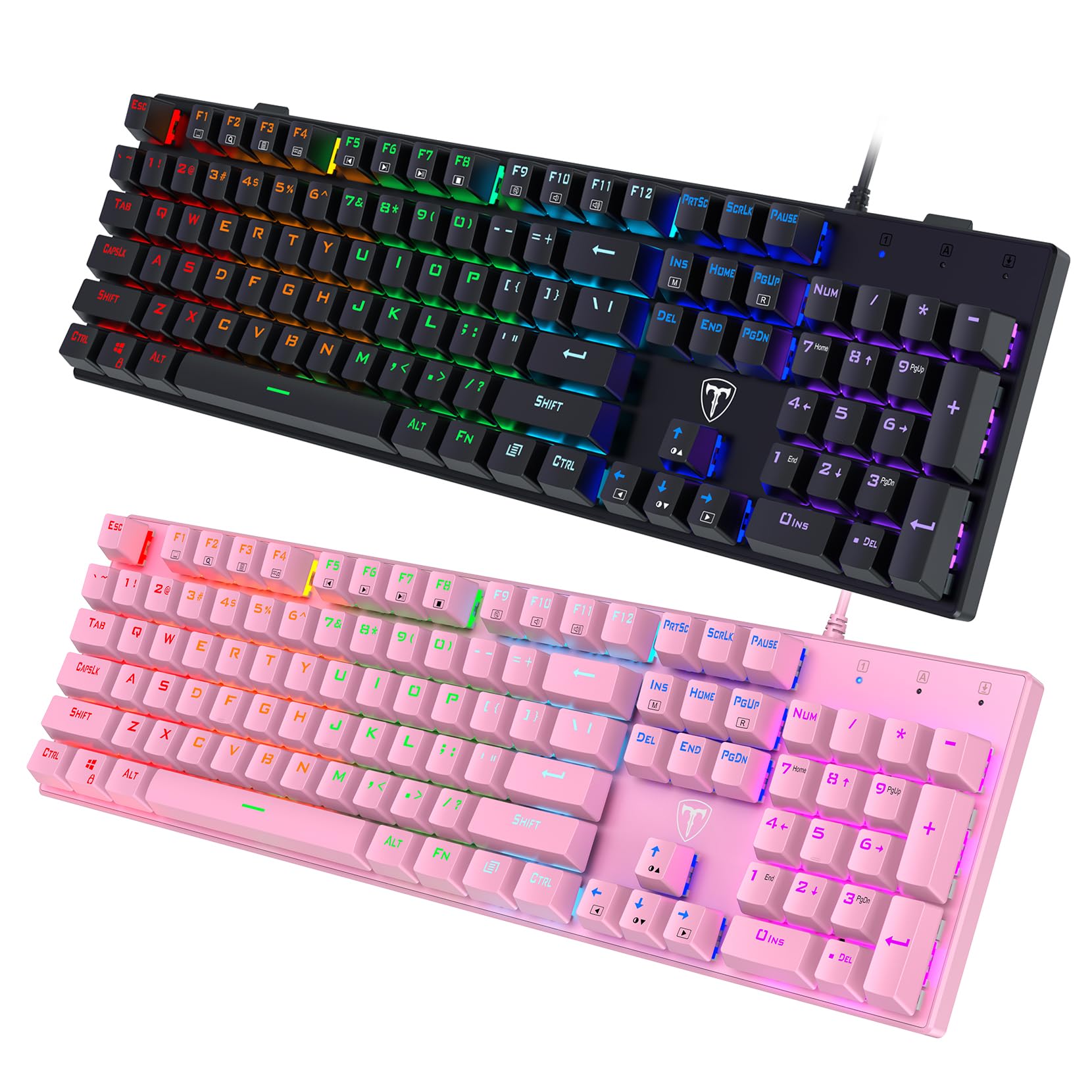 Amazon.com: RisoPhy Mechanical Gaming Keyboard for Both Male and Female ...