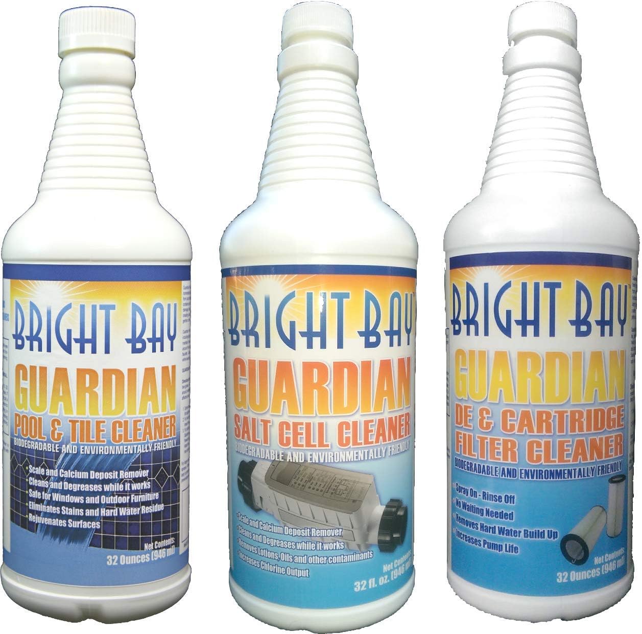 Amazon.com: Guardian Pool Care Pack-Tile Cleaner (32 oz), Filter ...