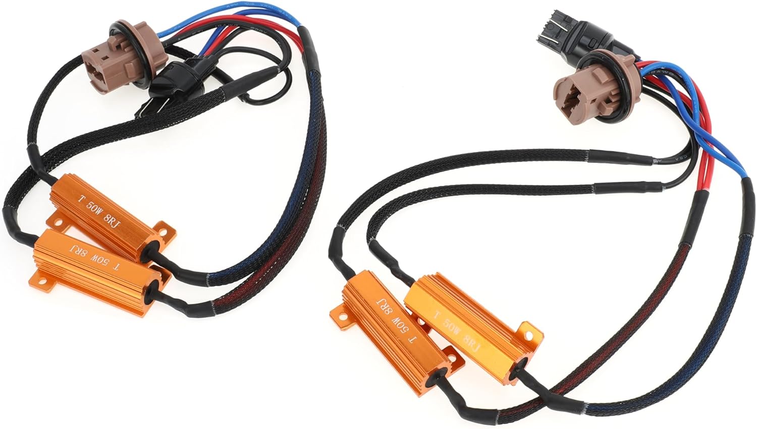 Amazon.com: X AUTOHAUX 2Pcs LED Resistor Kit 7440 7441 7443 7444 T20 ...