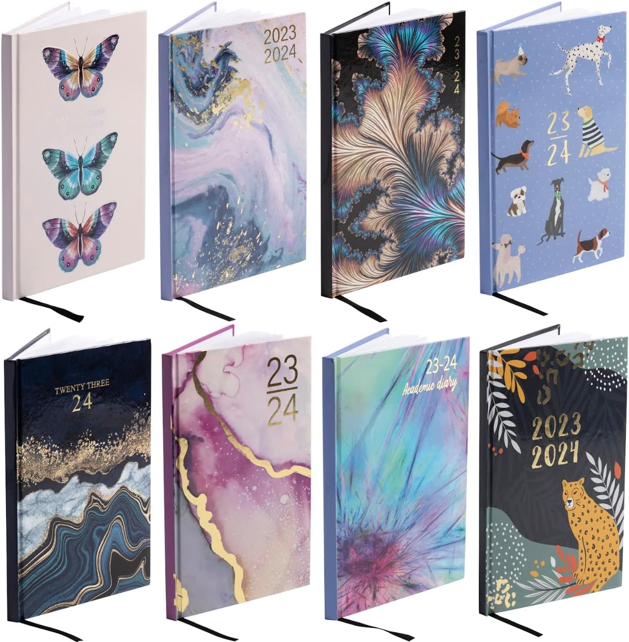 2023 2024 Diary A5 Week to View Mid Year Hardback Academic Diaries ...