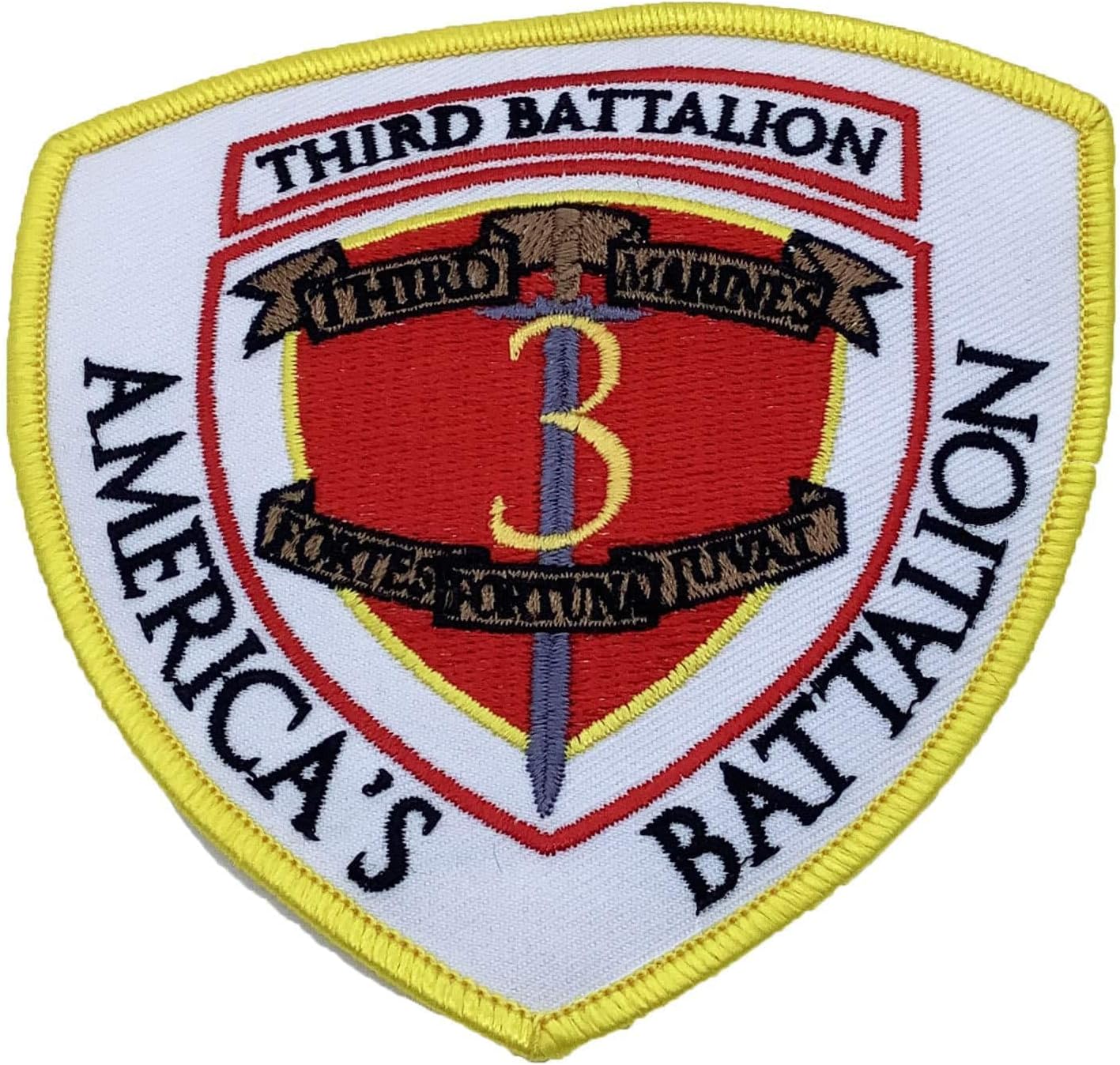 Amazon.com: Squadron Nostalgia LLC 3rd Bn America's Battalion Patch ...