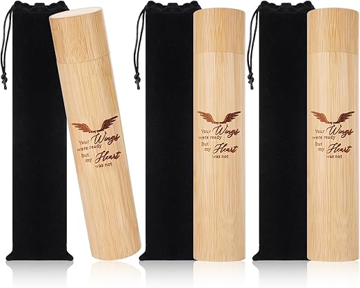 Amazon.com: Suzile 3 Sets Bamboo Scattering Urns for Human Ashes with ...